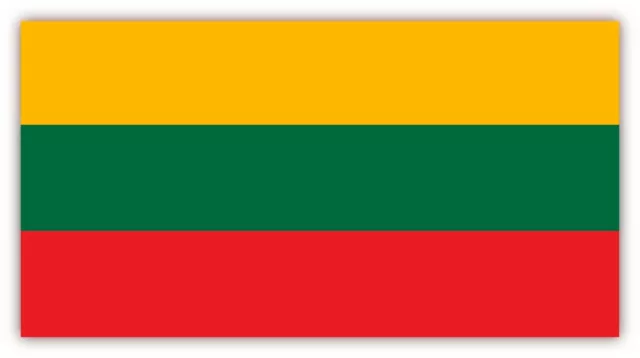Lithuania Flag Patriotic Sticker Decal Laptop Wall Phone Decal Water ...