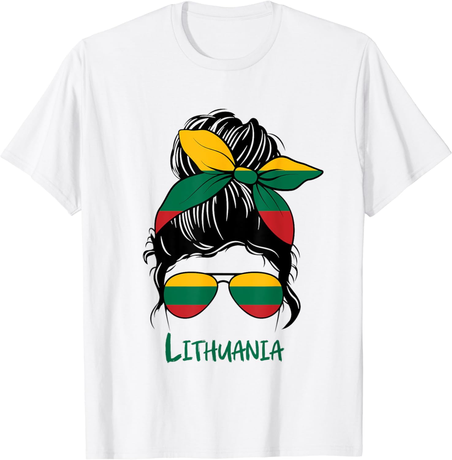 Lithuania Girl Lithuanian girl lietuvis woman flag T-Shirt - Walmart.com