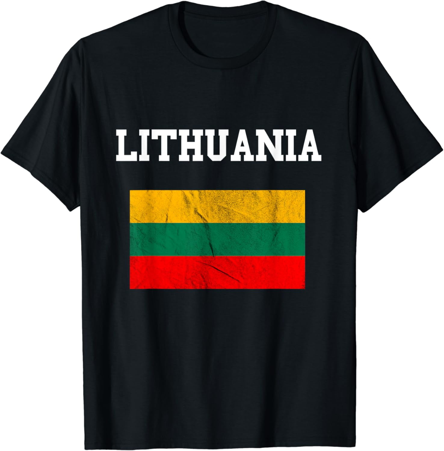 Lithuania Lithuanian Flag Lietuva Pride Lithuanian Roots T-Shirt ...