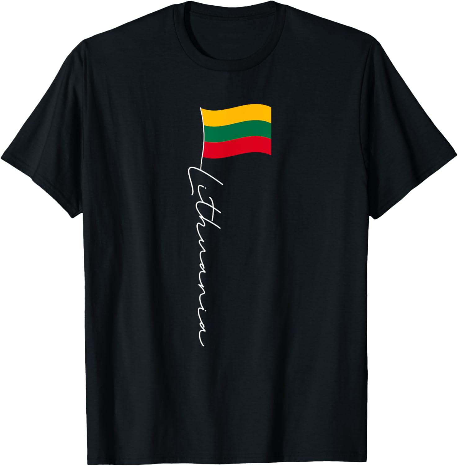 Lithuania Signature Flag Pole White - Lithuanian Flag T-Shirt - Walmart.com