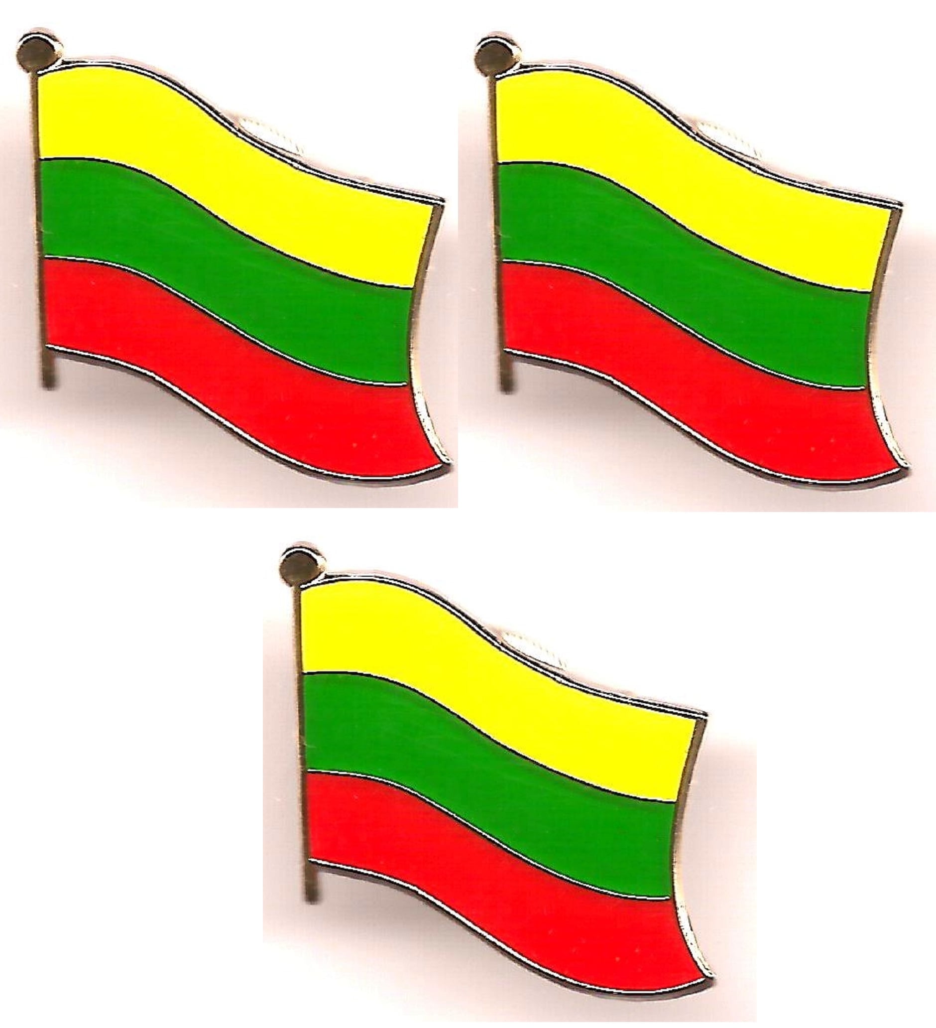 Lithuania Single Flag Lapel Pins, pack of 3 - Walmart.com