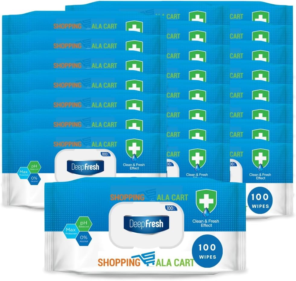 Litian Multi-Purpose Cleaning Wipes for Home and Office, 100 Count Per ...