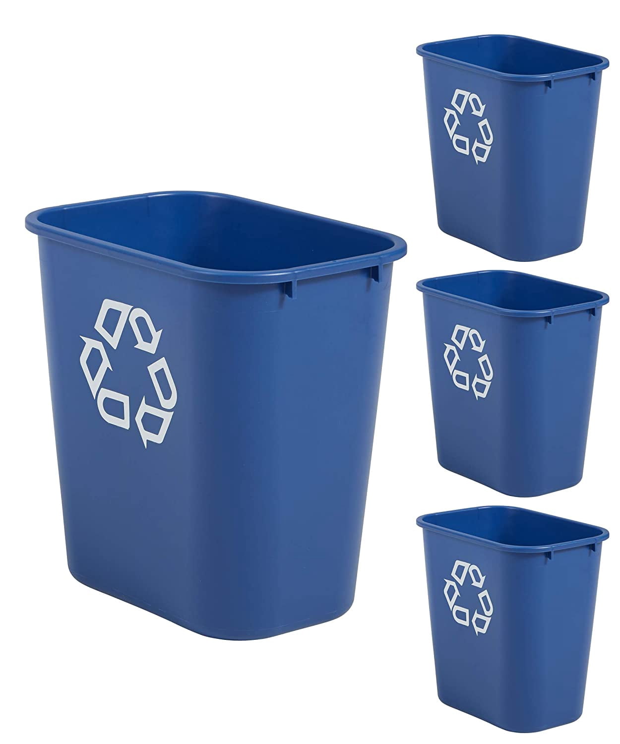 Litian Wastebasket Recycling Medium 28 Qt/7 GAL Deskside Trash/Garbage ...