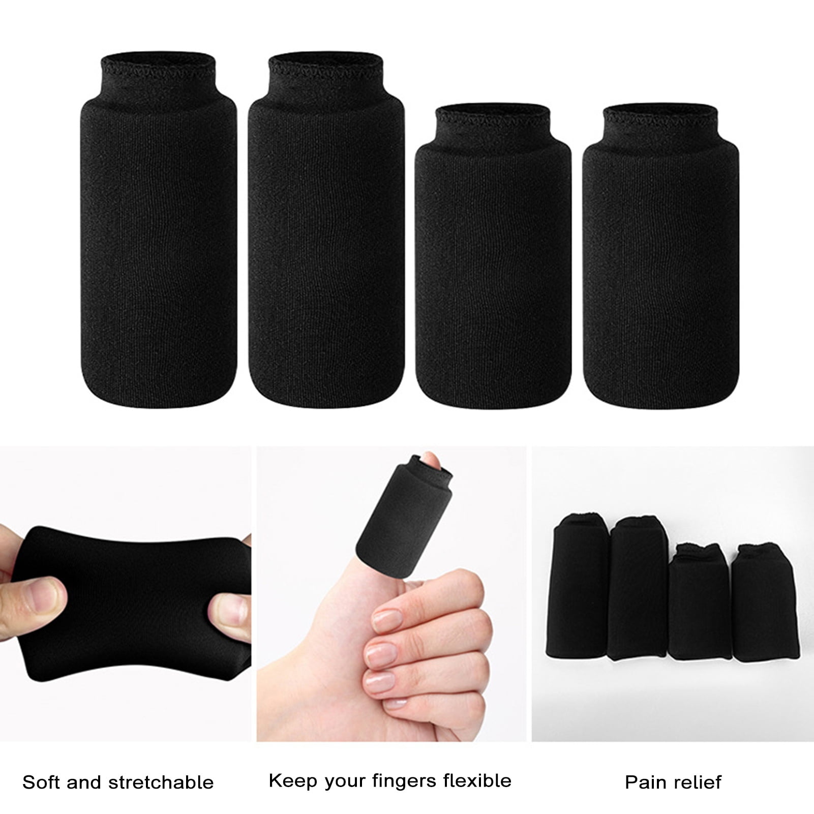 Litie 4Pcs Hot Cold Therapy Finger Ice Pack,Soft Fabric Gel-Filled for ...