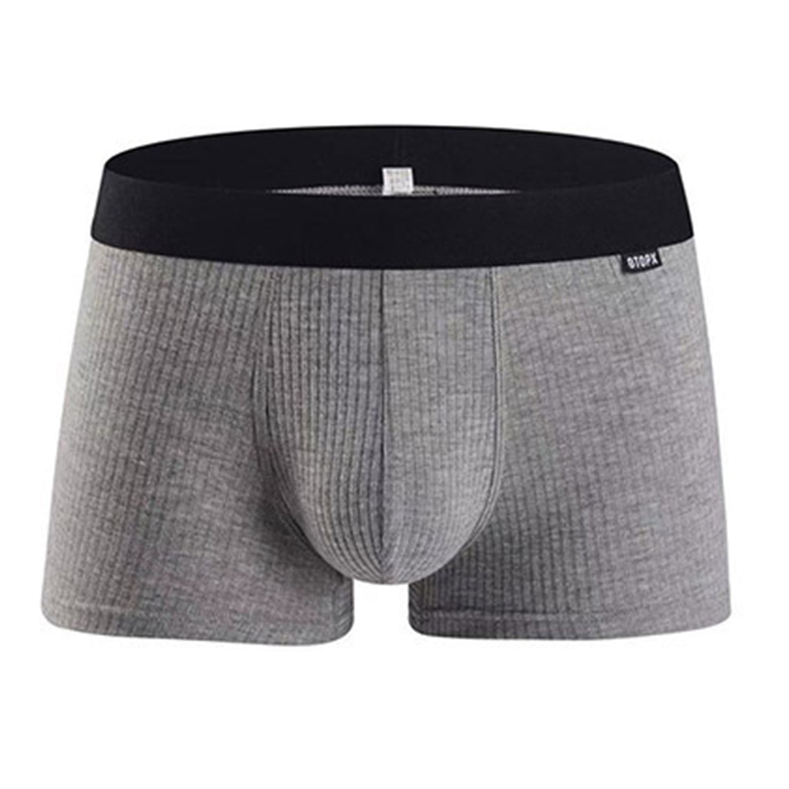 Litie Men Soft Breathable U Convex Colorblock Mid Waist Boxers ...