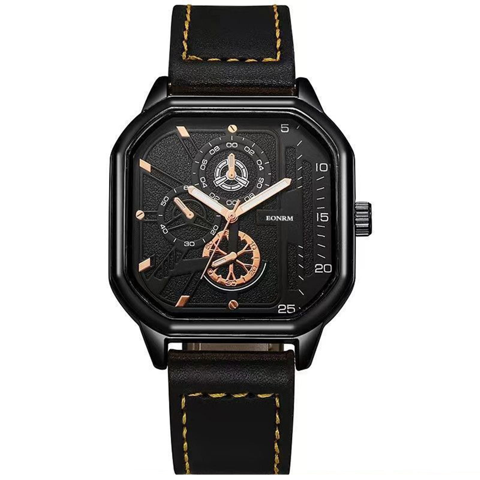 Litie Men Watches,Large Dial Square Mechanical Movement Watch Business ...