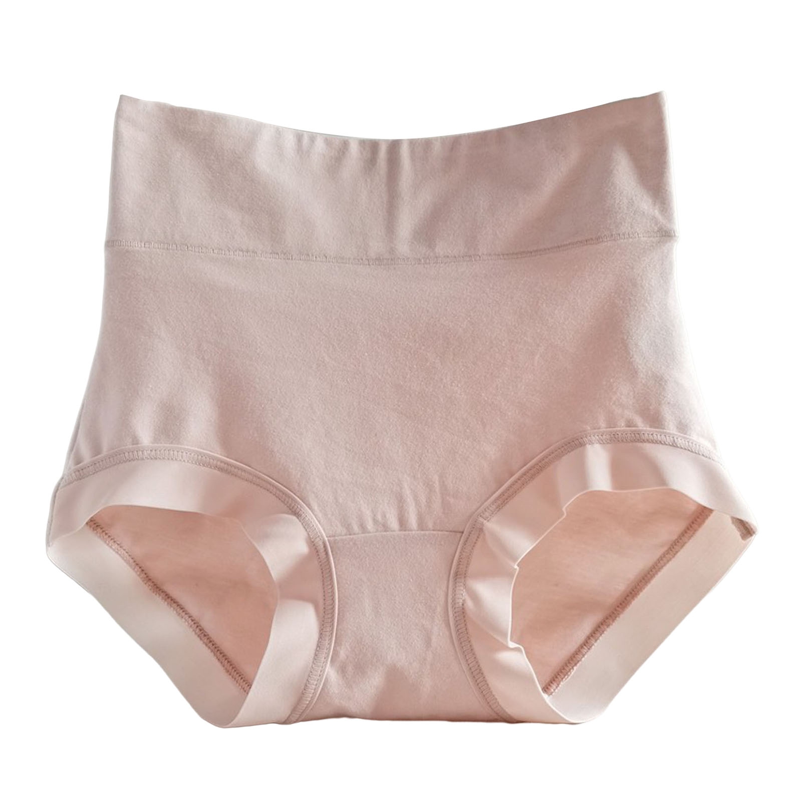 Litie Women Cotton Solid Color High Waist Control Belly Hip Lifting ...