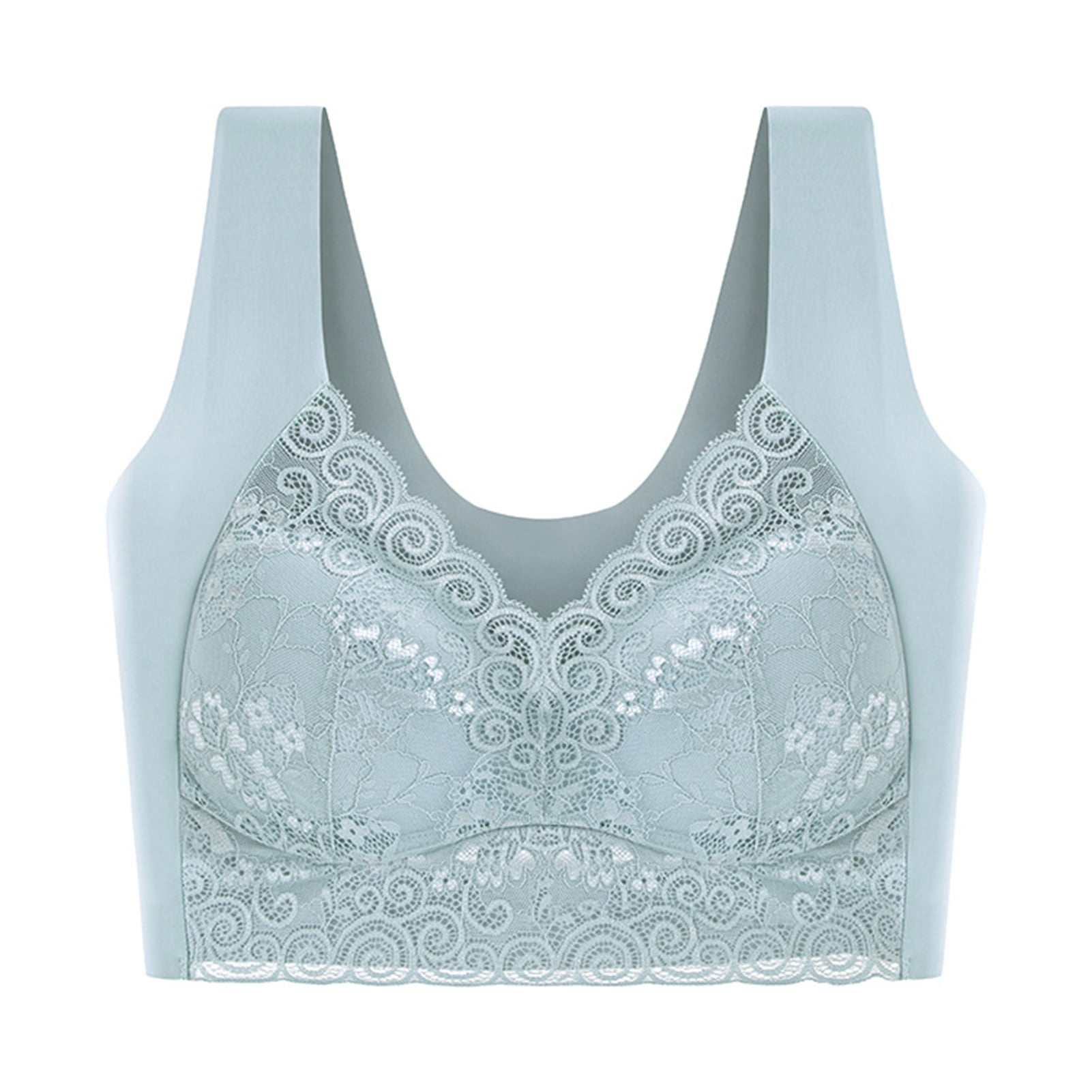 Litie Women Front Lace Push Up Bra Breast Support Seamless Comfortable ...