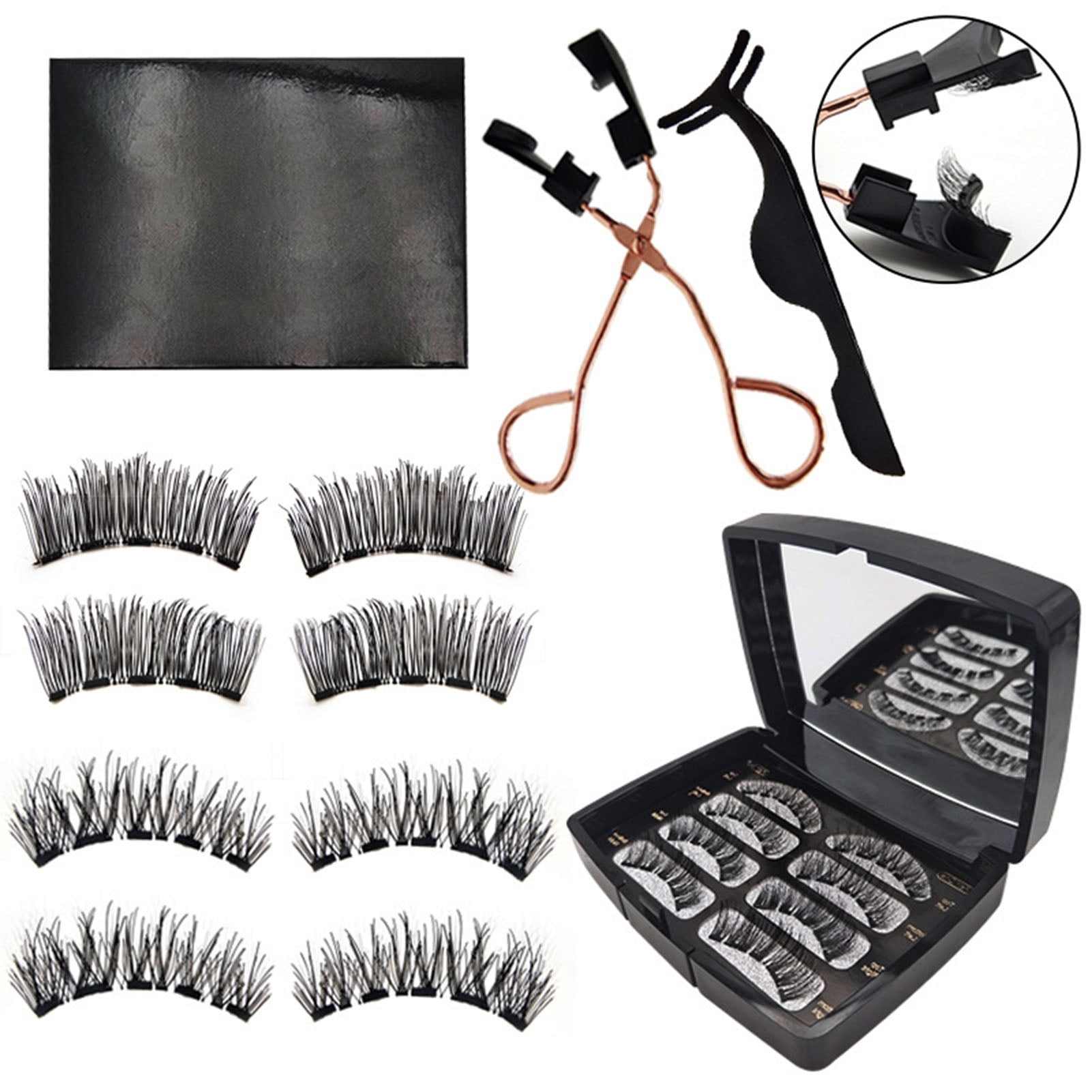 Litie Women Magnetic False Eyelashes,No Eyeliner or Glue Artificial ...