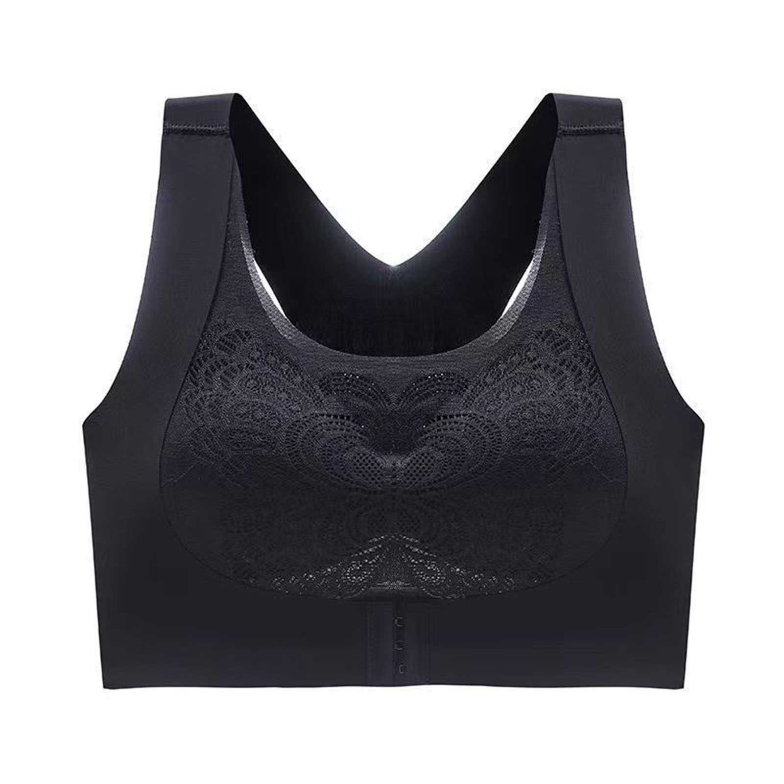 Litie Women Traceless Full Coverage Bra with Chest Pad Front Closure ...