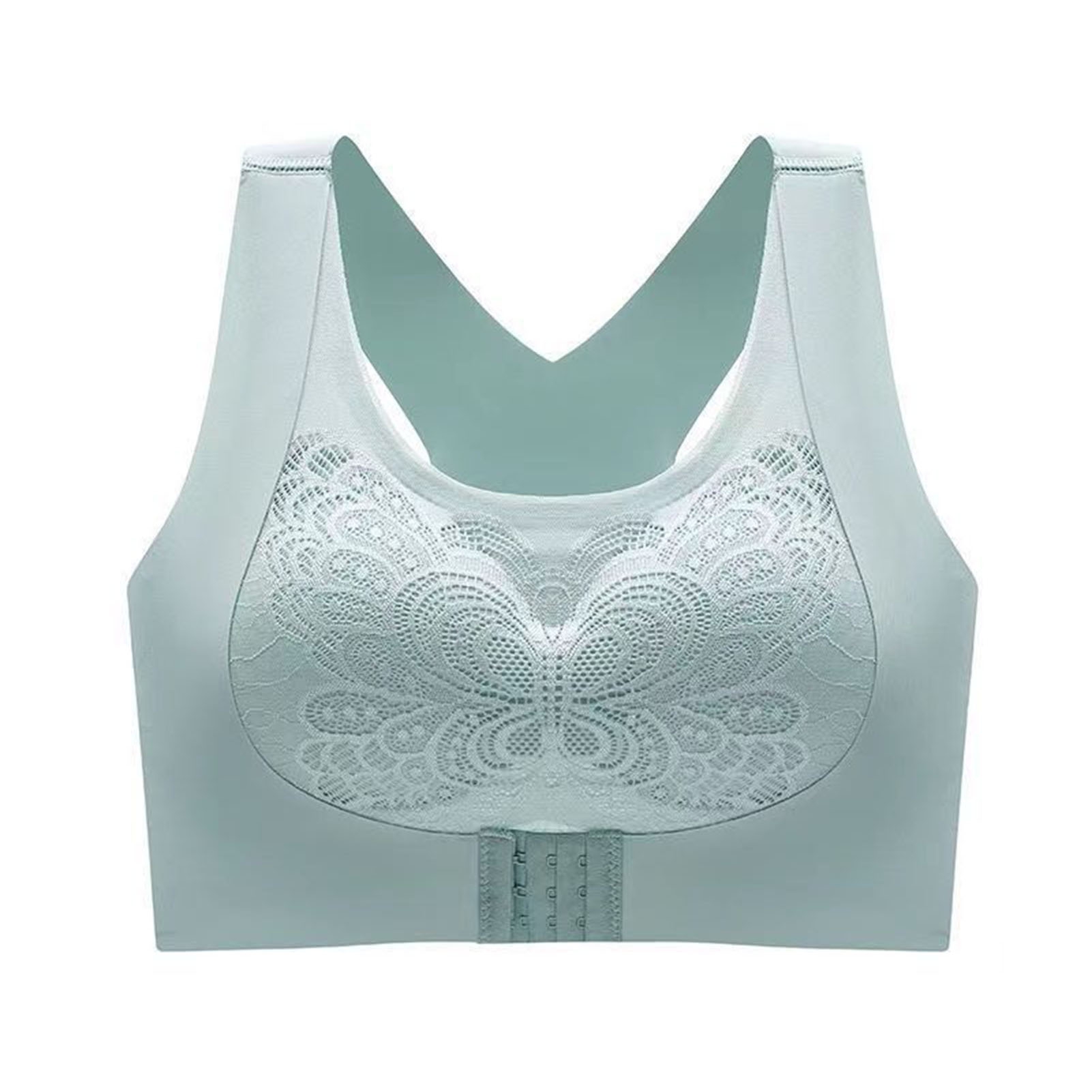 Litie Women Traceless Full Coverage Bra with Chest Pad Front Closure ...