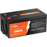 Litime 12V 460Ah LiFePO4 Solar Marine Cell Battery 250A BMS 5888Wh Deep ...