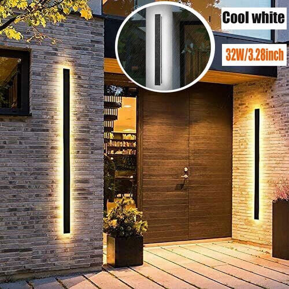 Litom 32W Modern LED Wall Light, Waterproof Outdoor Long Strip Wall ...