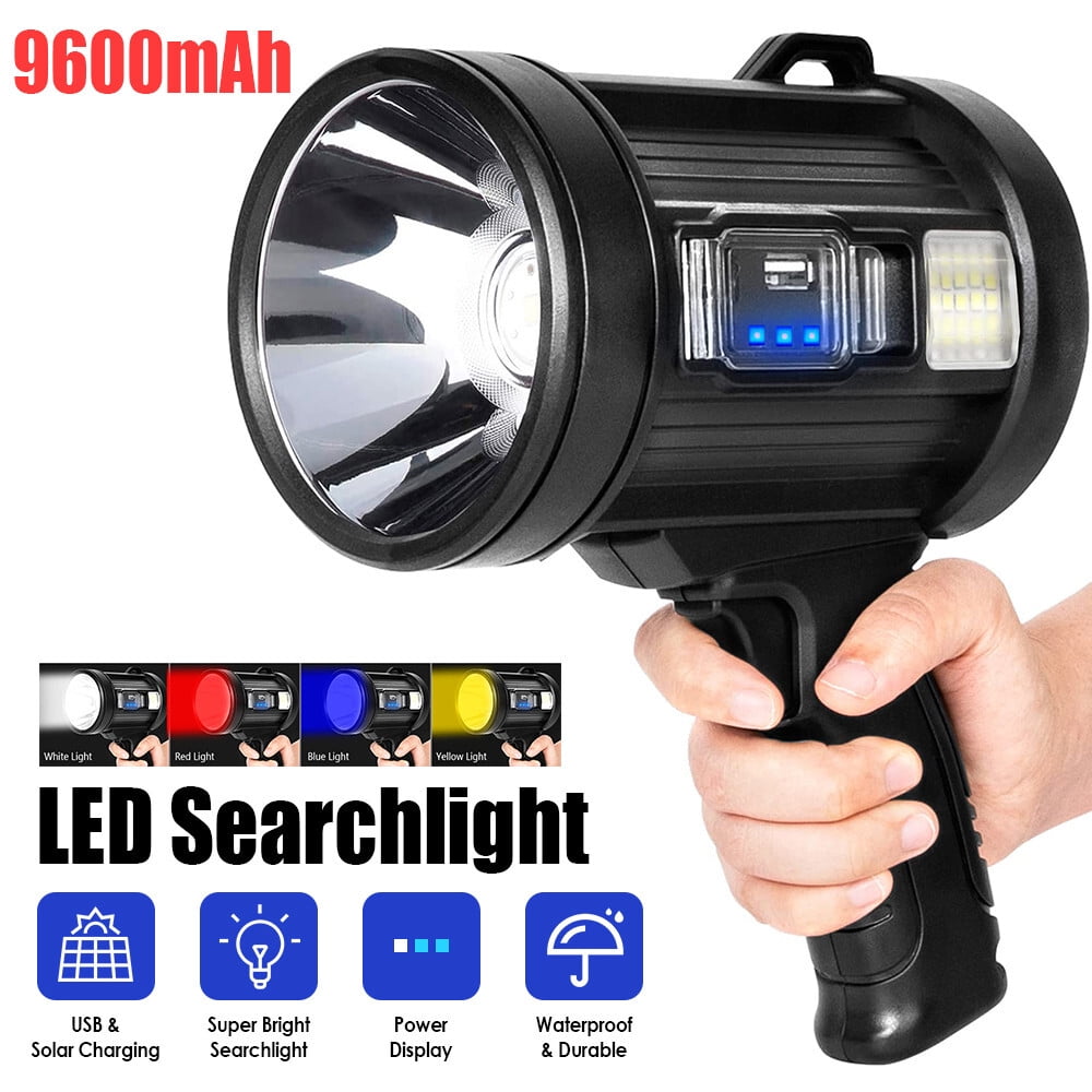 Litom Outdoor Super Bright LED Searchlight 200000Lm Rechargeable ...