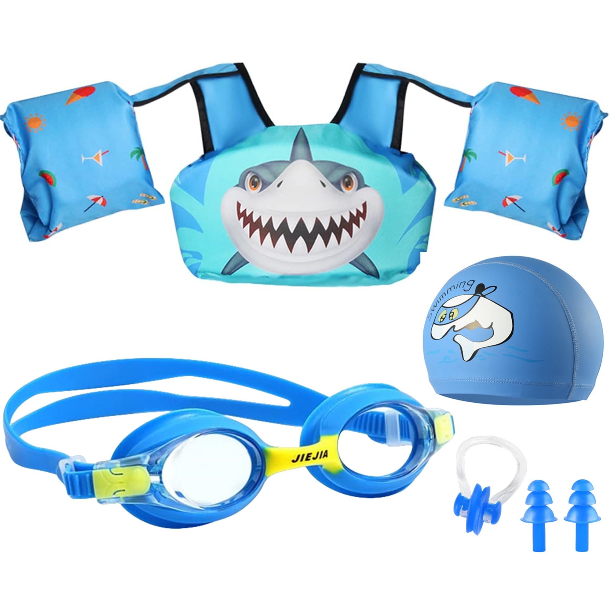 Litotai Children's Shark Swim Vest,Swim Life Jacket Vest for Kids 30-55 ...
