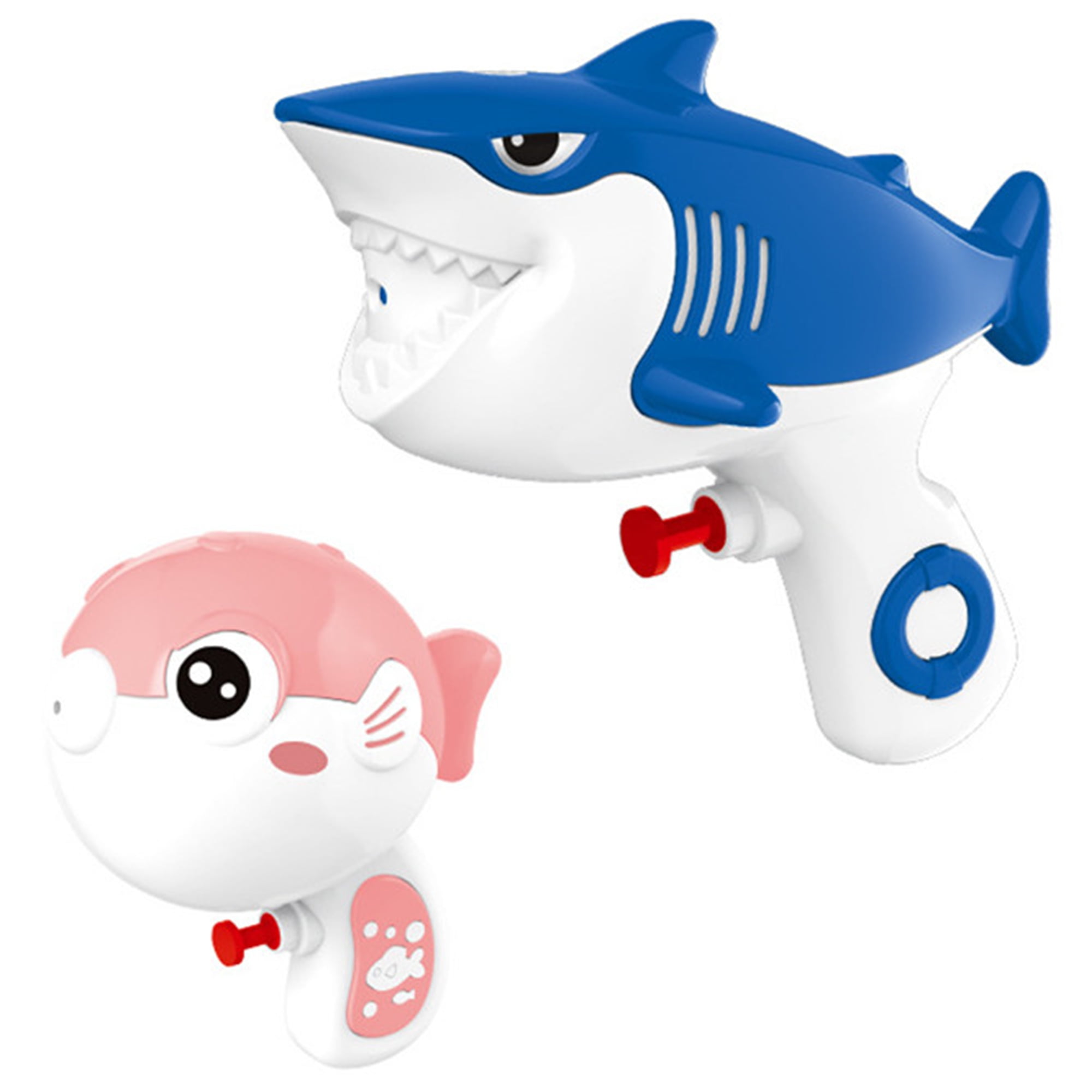 Litotail 2 Pack Shark Water Guns for Toddler Kids Cute Water Pistols ...