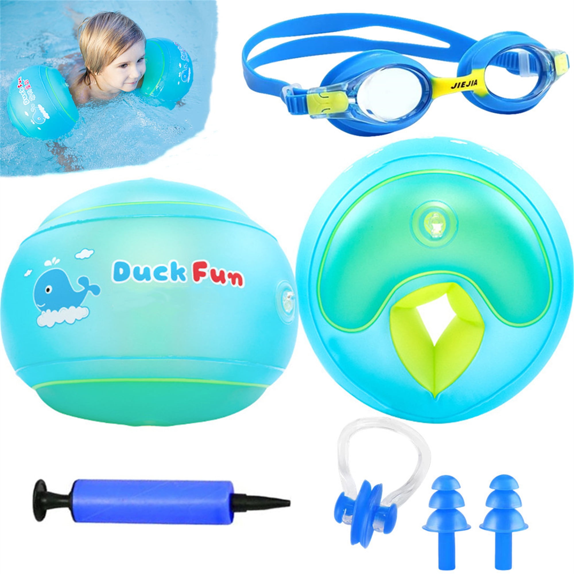 Litotail Kids Pool Arm Floaties,Inflatable Swim Arm Band with 3 ...