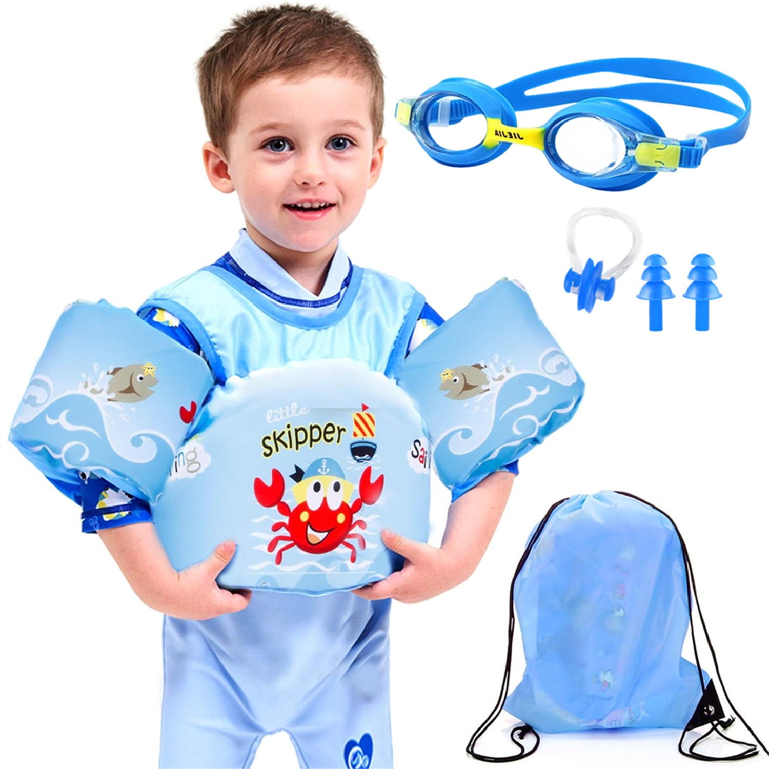 Litotail Kids Pool Swim Vest Life Jacket, Puddle Jumper for Toddlers ...