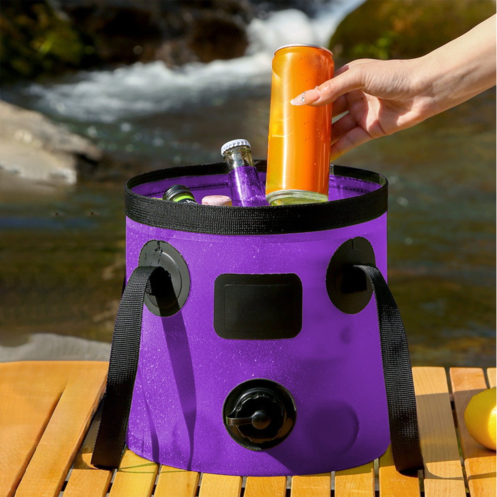 Litrail 10L Collapsible Bucket, Portable Foldable Outdoor Water ...