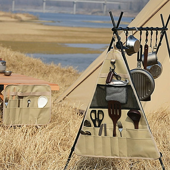 Litrail Aluminum Alloy Foldable Camping Storage Rack - Triangular ...