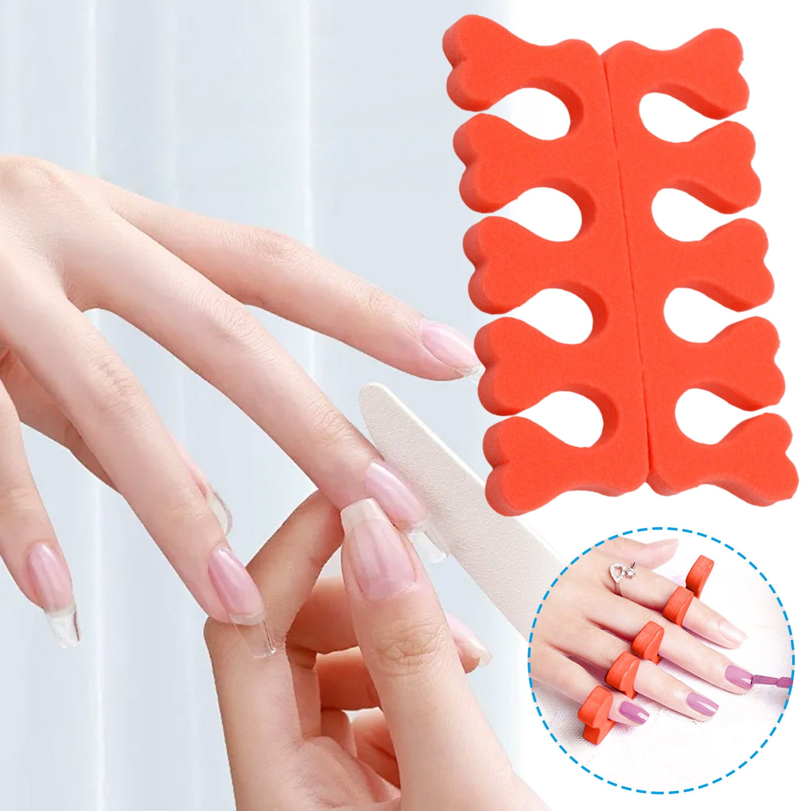 Litrail Soft Sponge Toe Separators - Heart Shaped Cute Colors for ...