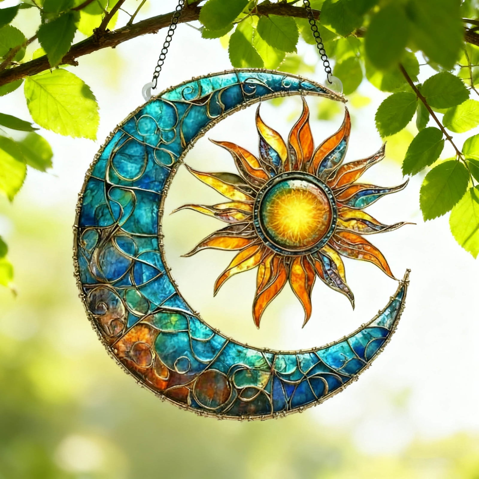 Litrail Sunburst Wall Decor - Acrylic No Drill Hanging, Modern Nordic ...