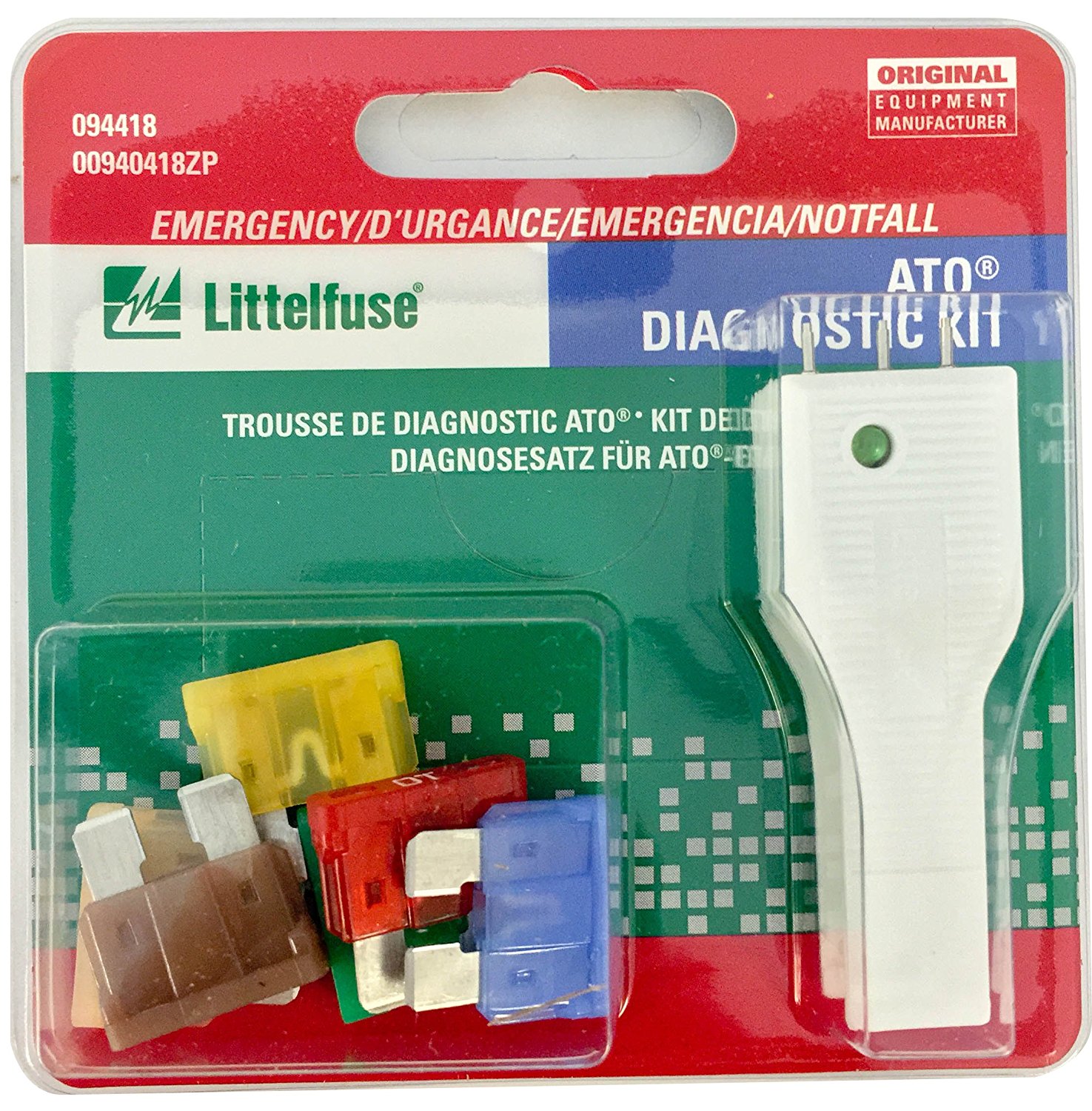 Littelfuse 00940418ZP Emergency Diagnostic Fuse Kit with Puller ...