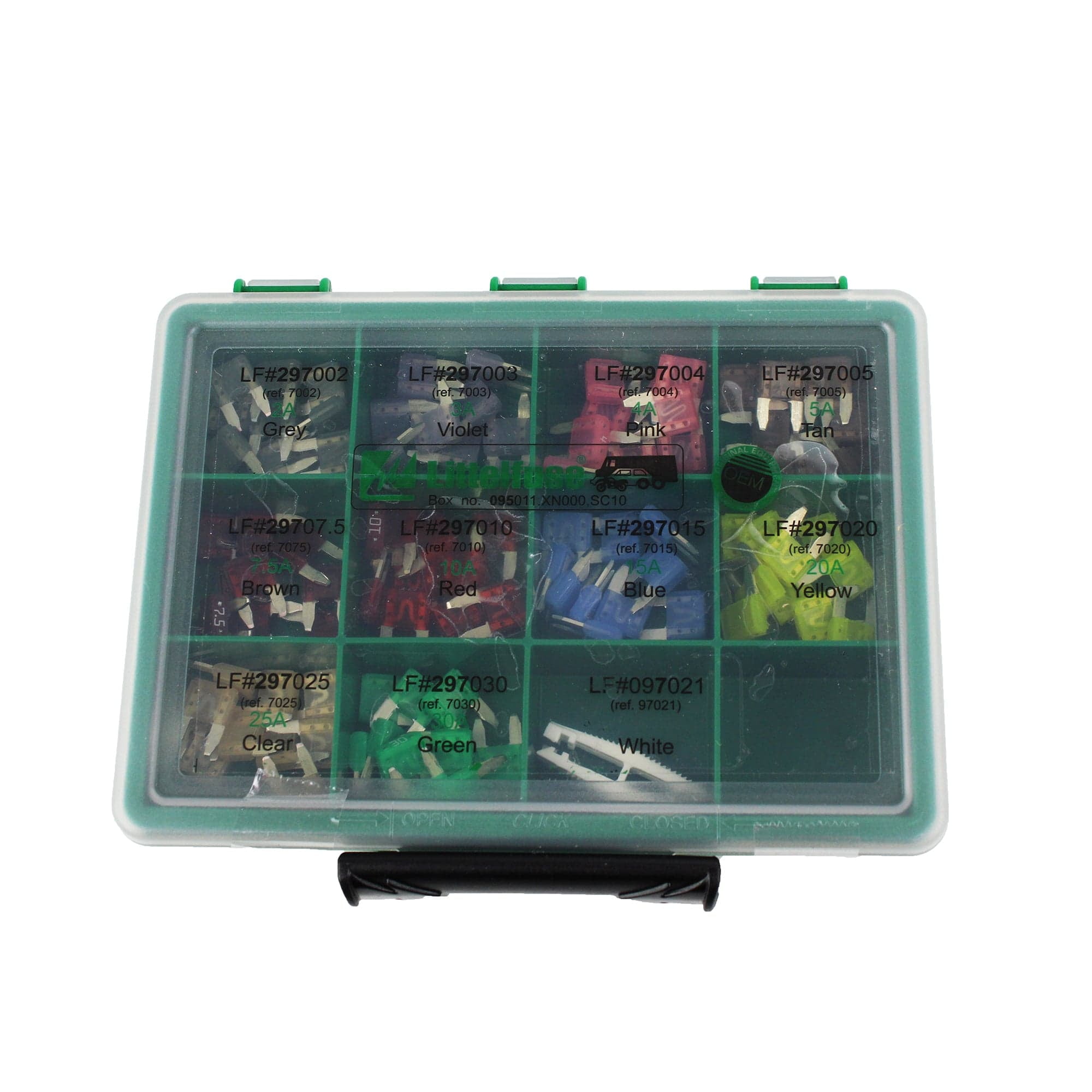 Littelfuse 00950011XXN MINI® 32VAC/DC Fast-Acting Blade Fuse Kit - 100 ...