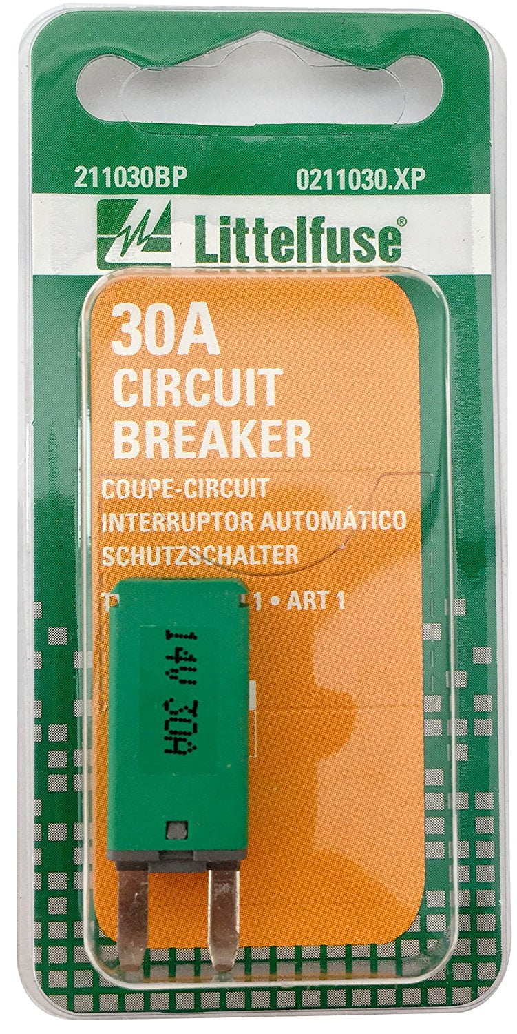 Littelfuse 0211030.XP 30 Amp Mini Type I Circuit Breaker - Walmart.com