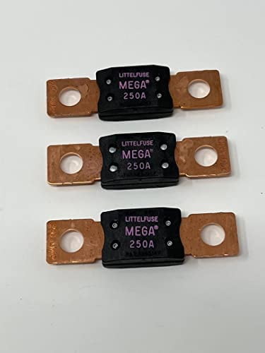 Littelfuse 0298250 Bolt Down Auto Fuse 250A Time Delay 32V 298 Series, MEGA - Pack of 3 ...