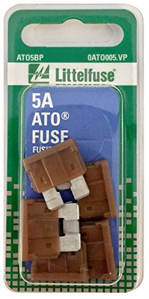 Littelfuse 0ATO005.VP ATO 32 Volt 5 Amp Carded Fuse, (Pack of 5) - Walmart.com