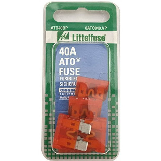 Littelfuse 0ATO040.VP ATO 32 Volt 40 Amp Carded Fuse, (Pack of 5) - Walmart.com