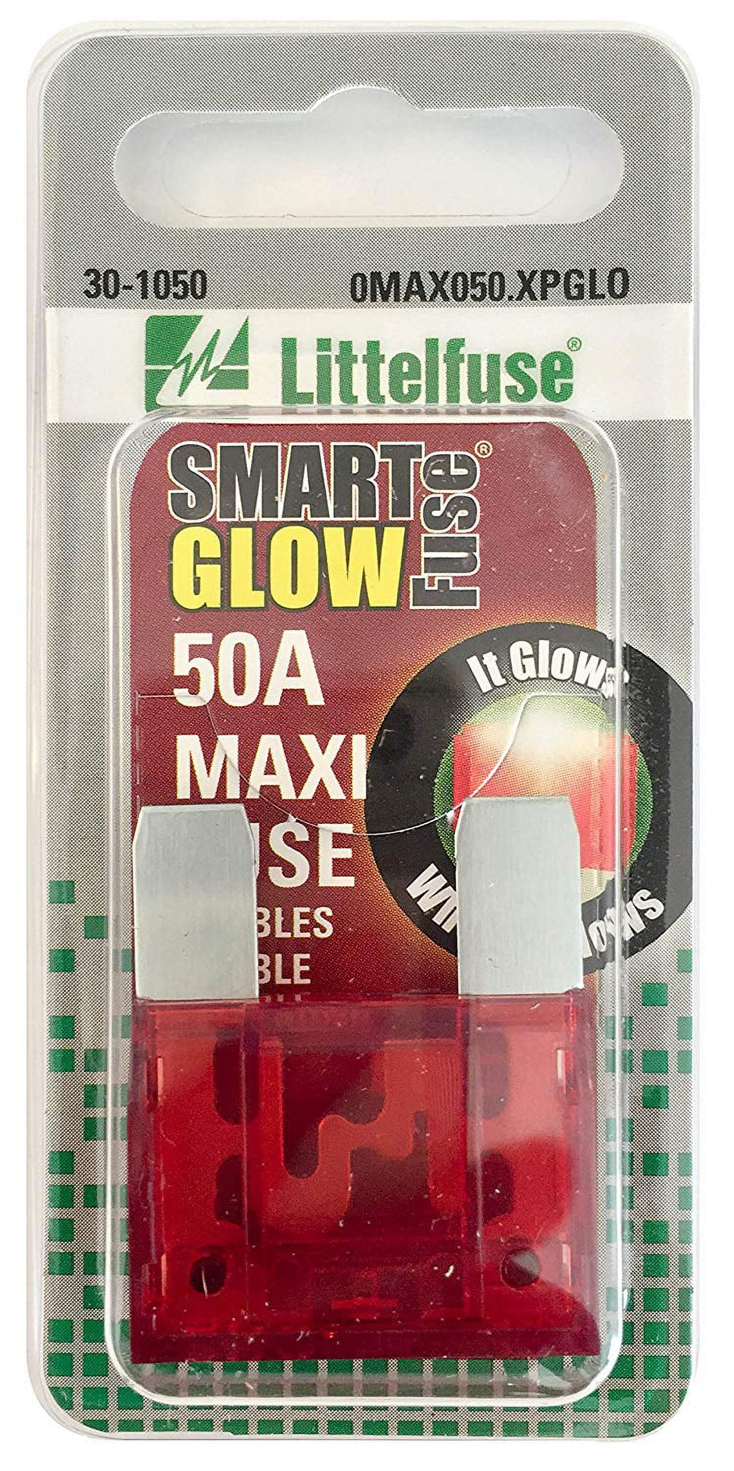 Littelfuse 0MAX050.XPGLO MAXI 50 Amp Blade Fuse - Walmart.com