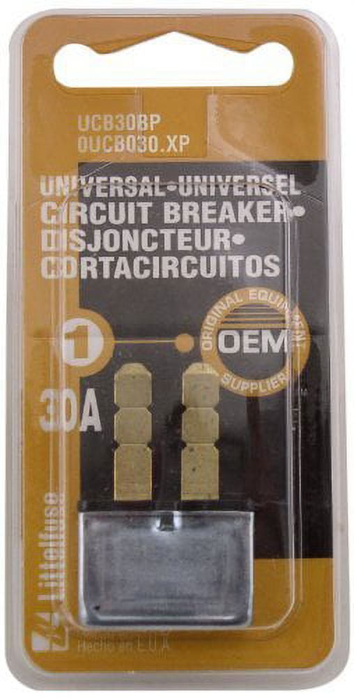 Littelfuse 0UCB030.XP 30 Amp Universal Circuit Breaker - Walmart.com