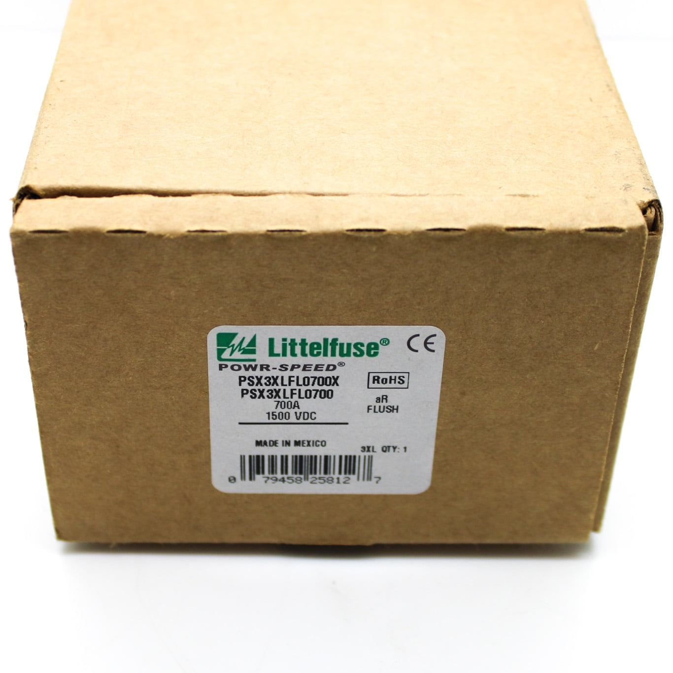 Littelfuse 700A 1500VDC 200kA POWR-SPEED Fuse PSX3XLFL0700 ...