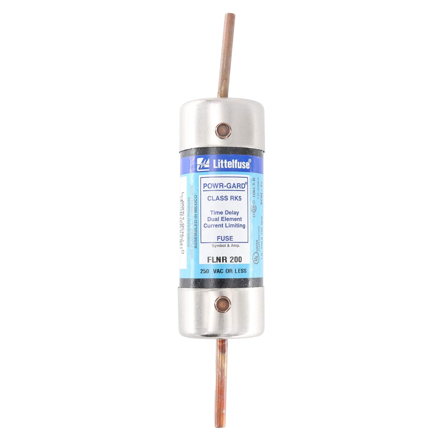 Littelfuse FLNR-200 Dual-Element Time-Delay Fuse, Class RK5, 250-Volt ...