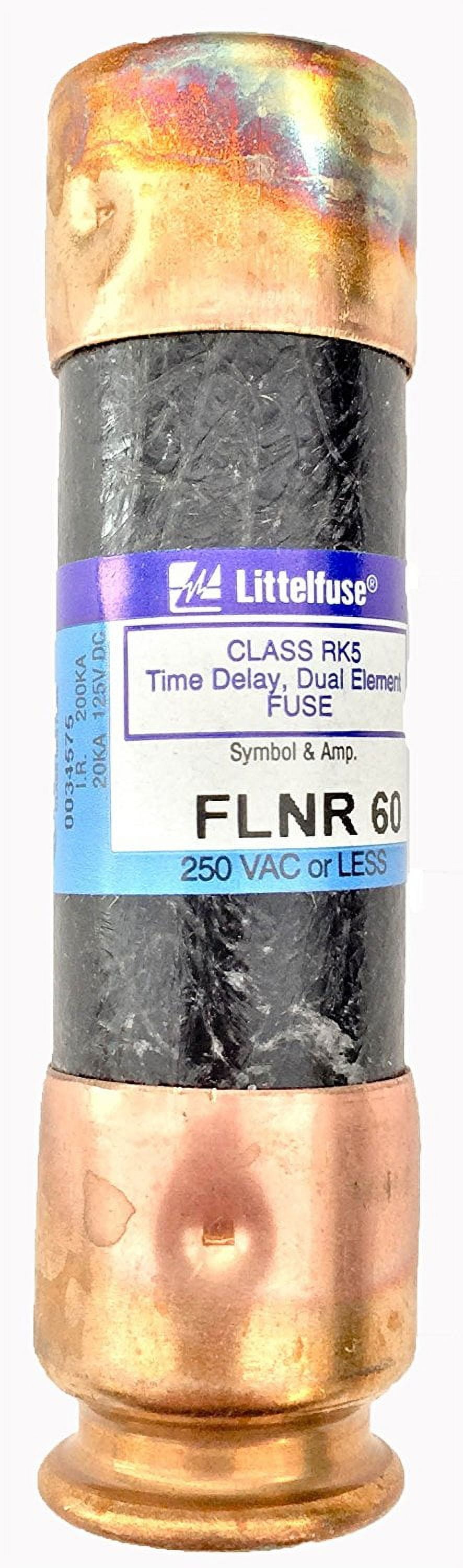 Littelfuse FLNR060.T Class RK5 UL Listed Fuse, Time Delay, 250V, 60 Amp ...