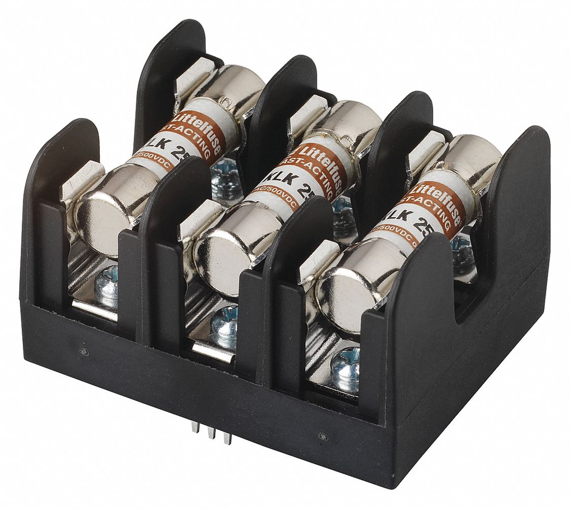 Littelfuse Fuse Block,0 to 30A,Midget,3 Pole L60030M3PQ - Walmart.com