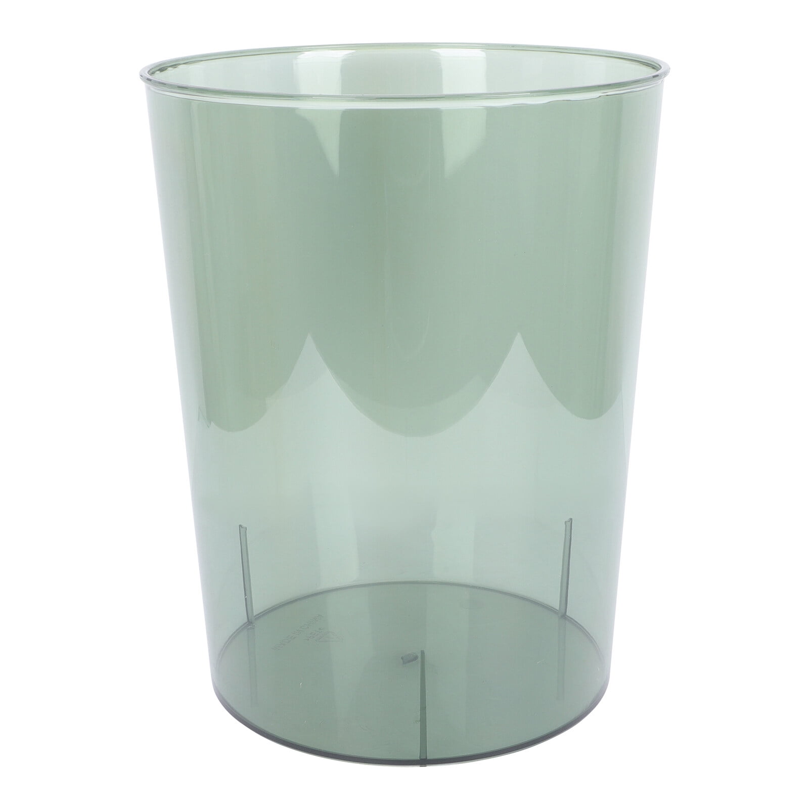 Green Plastic Trash Bin for Home Use Small Waste Container with Large ...