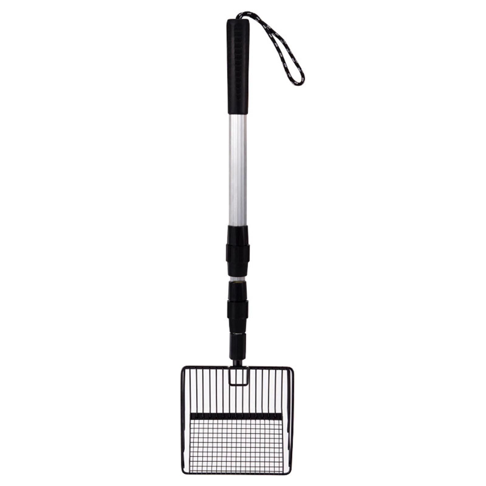 Litter Box Scoop, Litter Scooper Metal with Telescopic Pole, Versatile ...