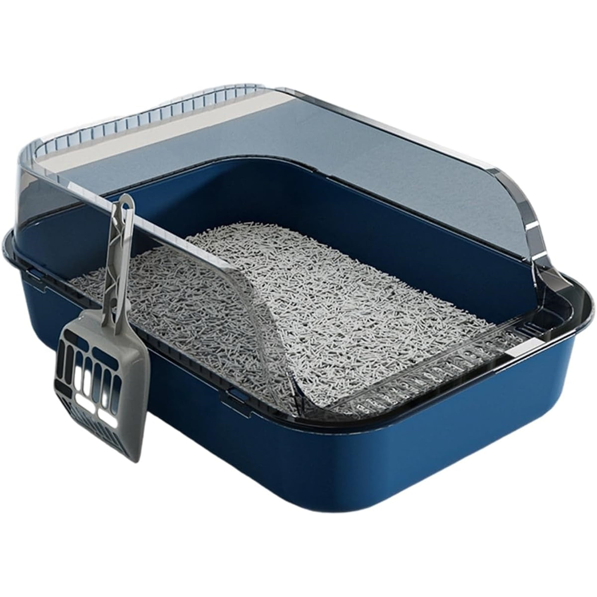 Litter Box, Semi Enclosed Tray, Stainless Steel Box, Oversized Cats ...