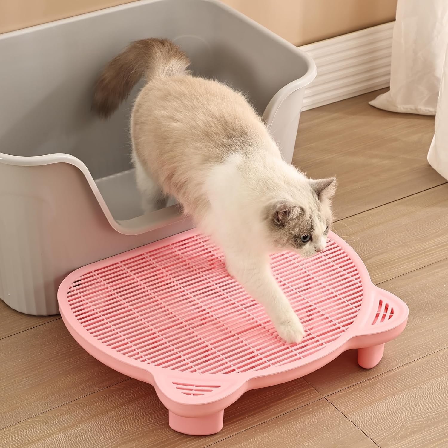 Litter Box Step,Cat Ramp with Filter Function,Elevated for Old and ...