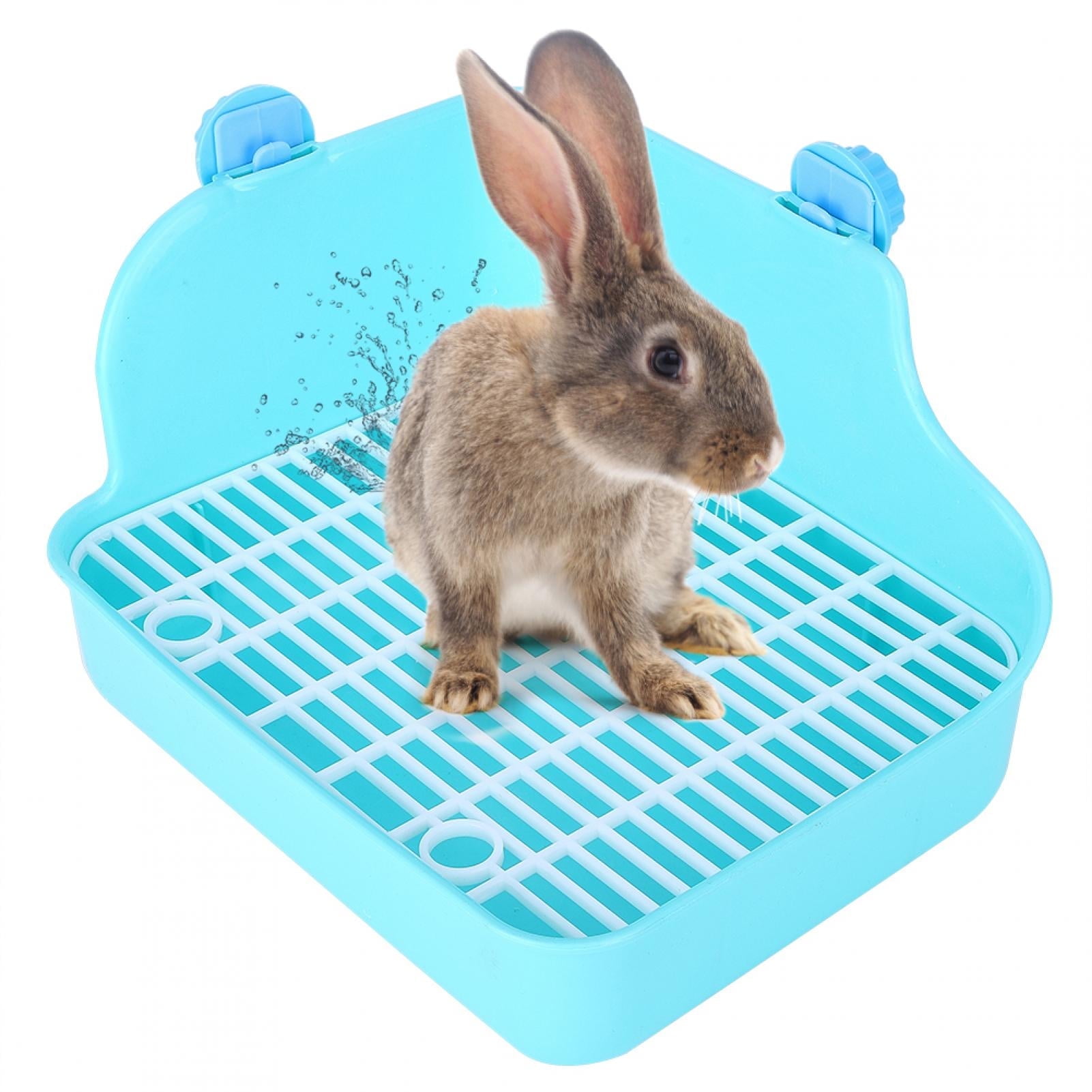 Litter Box Toilet,Plastic Square Cage Box Potty Trainer Corner Litter ...