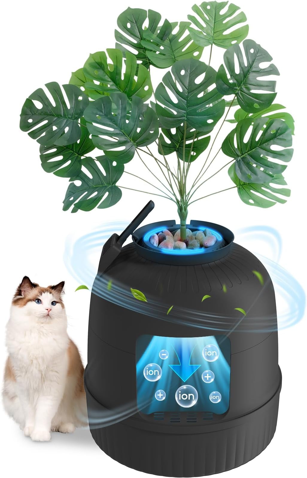Litter Box with Odor Control System, Litter Box Enclosure with ...