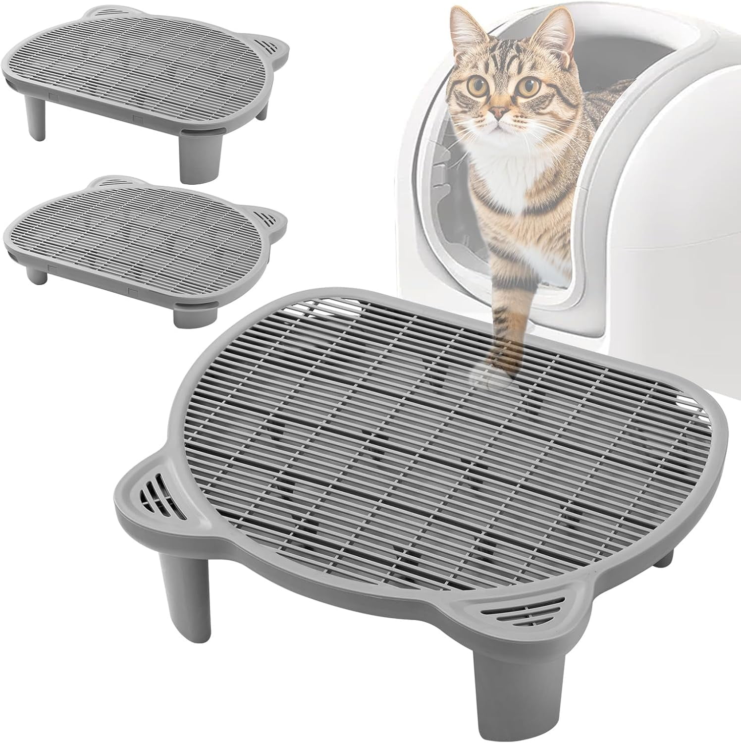 Litter Catching Step for Cat Litter Box, Litter Trap Stool for ...