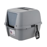 Litter Genie, Cat Litter Box, Enclosed with Handle and Front Door Flap ...