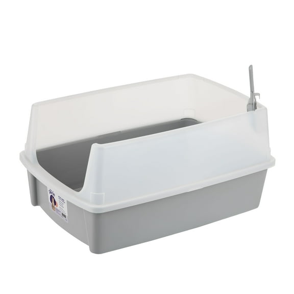 Open Cat Bedpan with Spoon,Shallow Splash Proof Travel Litter Box,Open ...