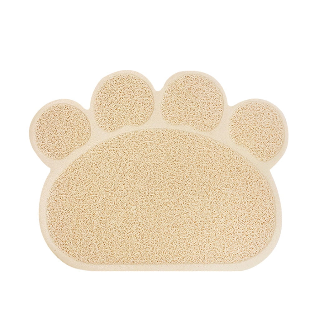 Litter Mat Cat-Paw Shaped Waterproof Urine Proof Trapping Scatter ...