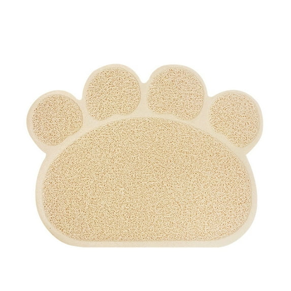 Litter Mat Cat-Paw Shaped Waterproof Urine Proof Trapping Scatter ...