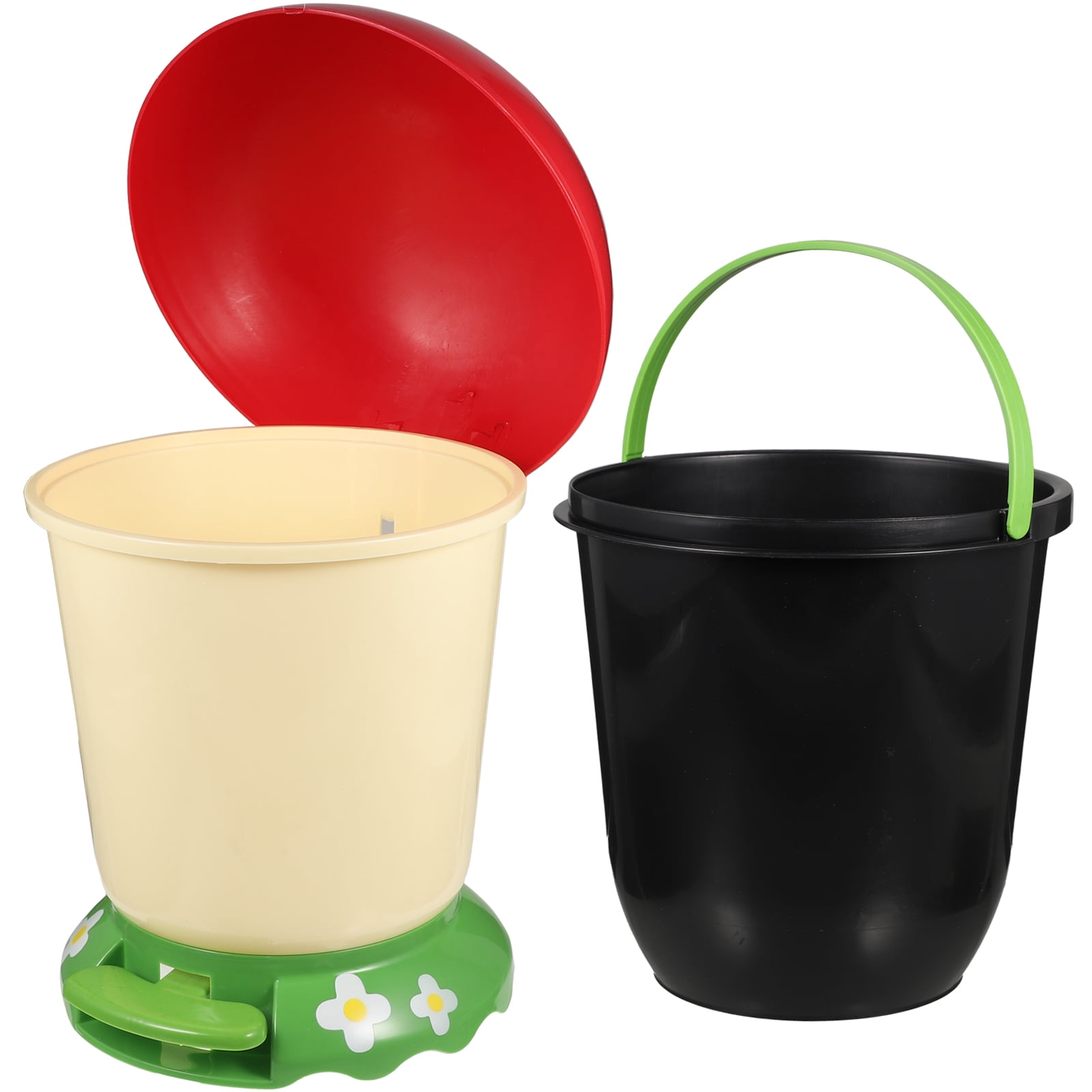 Litter Pail Trash Bucket Mushrooms Garbage Container Bins Man - Walmart.com